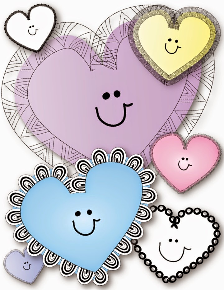 Classroom Freebies Too: FREEBIE! Happy Hearts Clip Art! Perfect for ...