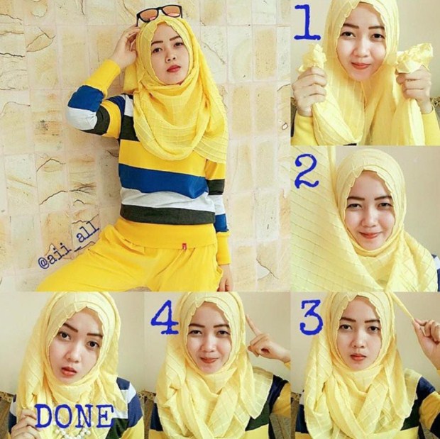 Aneka Tutorial Hijab Modern Gaul Masa Kini Terbaru