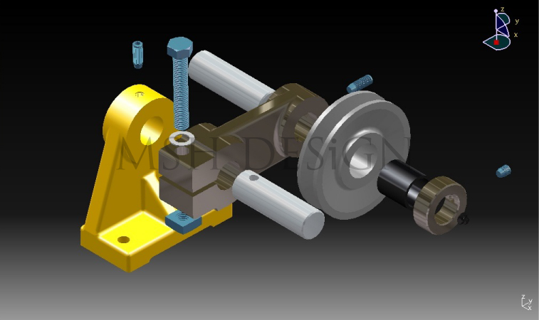 MSH DESiGN House: CAD Drawing - Belt Tensioner