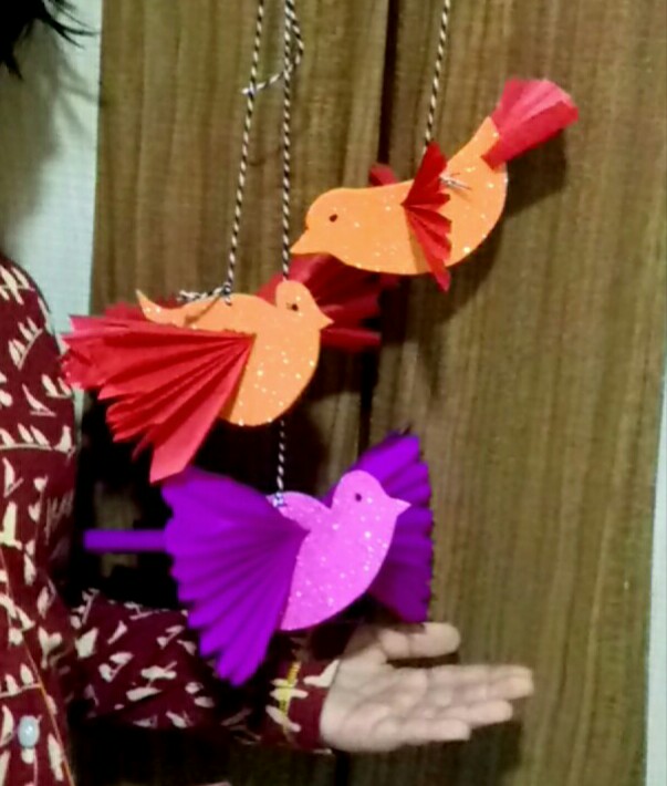 Life's little treasures: Accordian fold birds