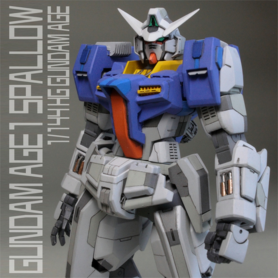 Custom Build: HG 1/144 Gundam AGE-1S Spallow "Real Grade Details"