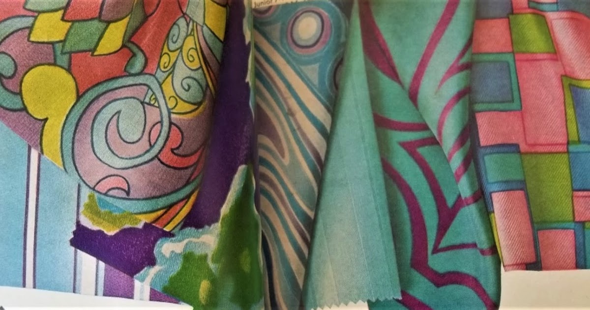 Textiles Mod and Vintage : Sewing Fabrics of 1965
