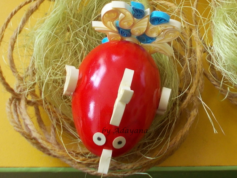 Decoratiuni handmade: Quilling pentru Paste si decoratiuni handmade