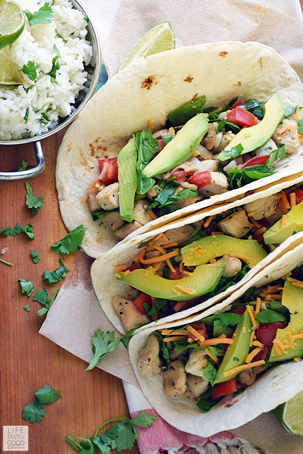 Lime Chicken Soft Tacos | Life Tastes Good