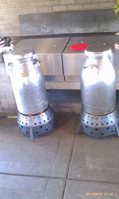 Volcano Grills: How to Cook for 60 people with 2 Volcanos and Milk Cans