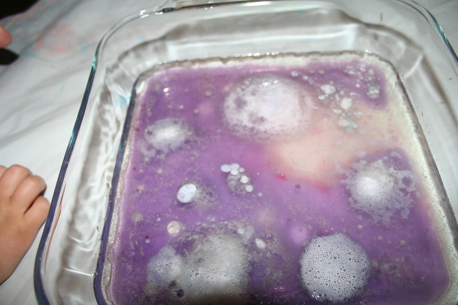 Learning At Play: Volcano Attempt Turned Bubbles
