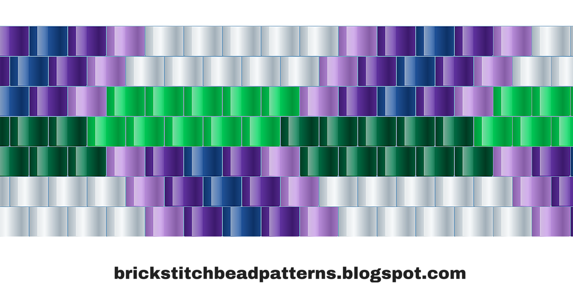 Brick Stitch Bead Patterns Journal: #9 Free Brick Stitch Pony Bead Cuff ...