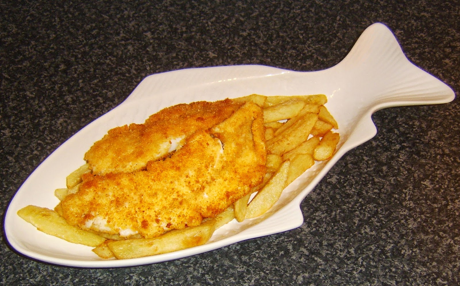 Modern Scottish Food and Recipes: Breaded Whiting Fish and Chips
