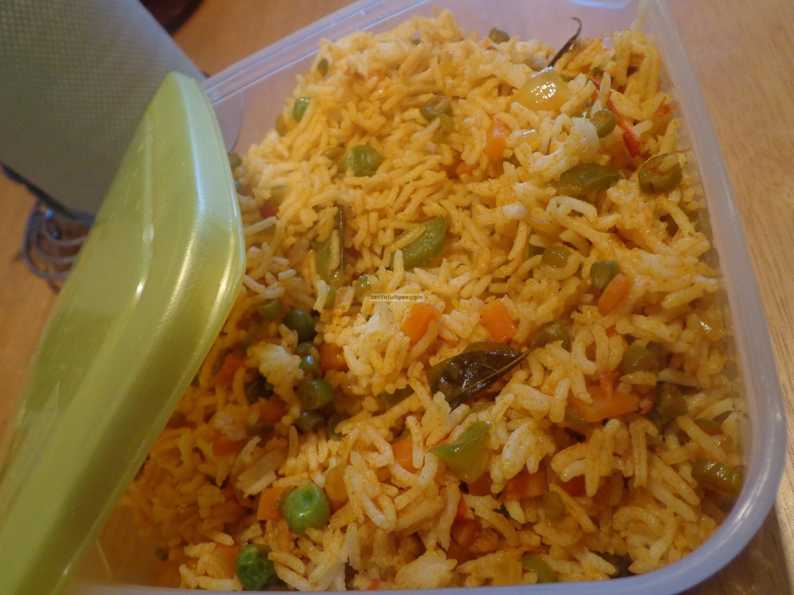 Tastefully Veggie ...: Sambar Spice Fried Rice