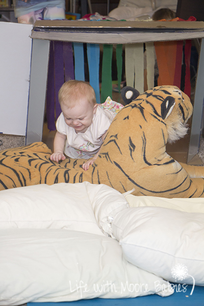 How to Build a Gross Motor Indoor Baby Obstacle Course - Life with ...