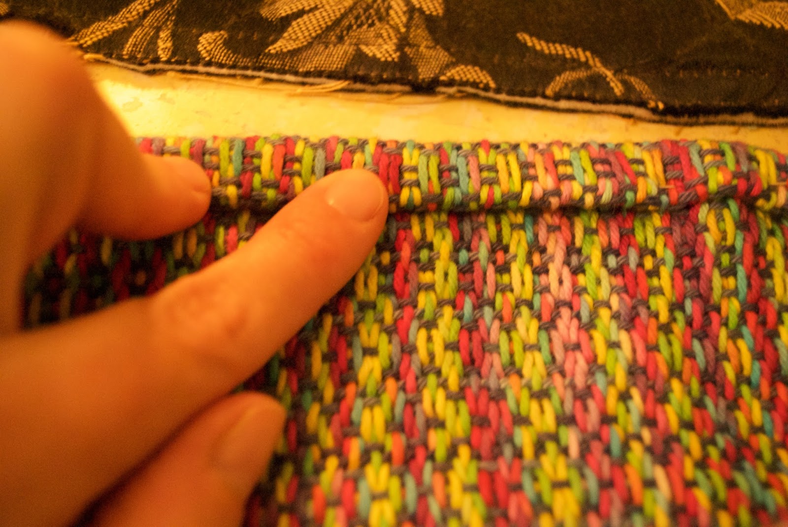 Cutting handwoven cloth, one method - Kelly Casanova Weaving Lessons