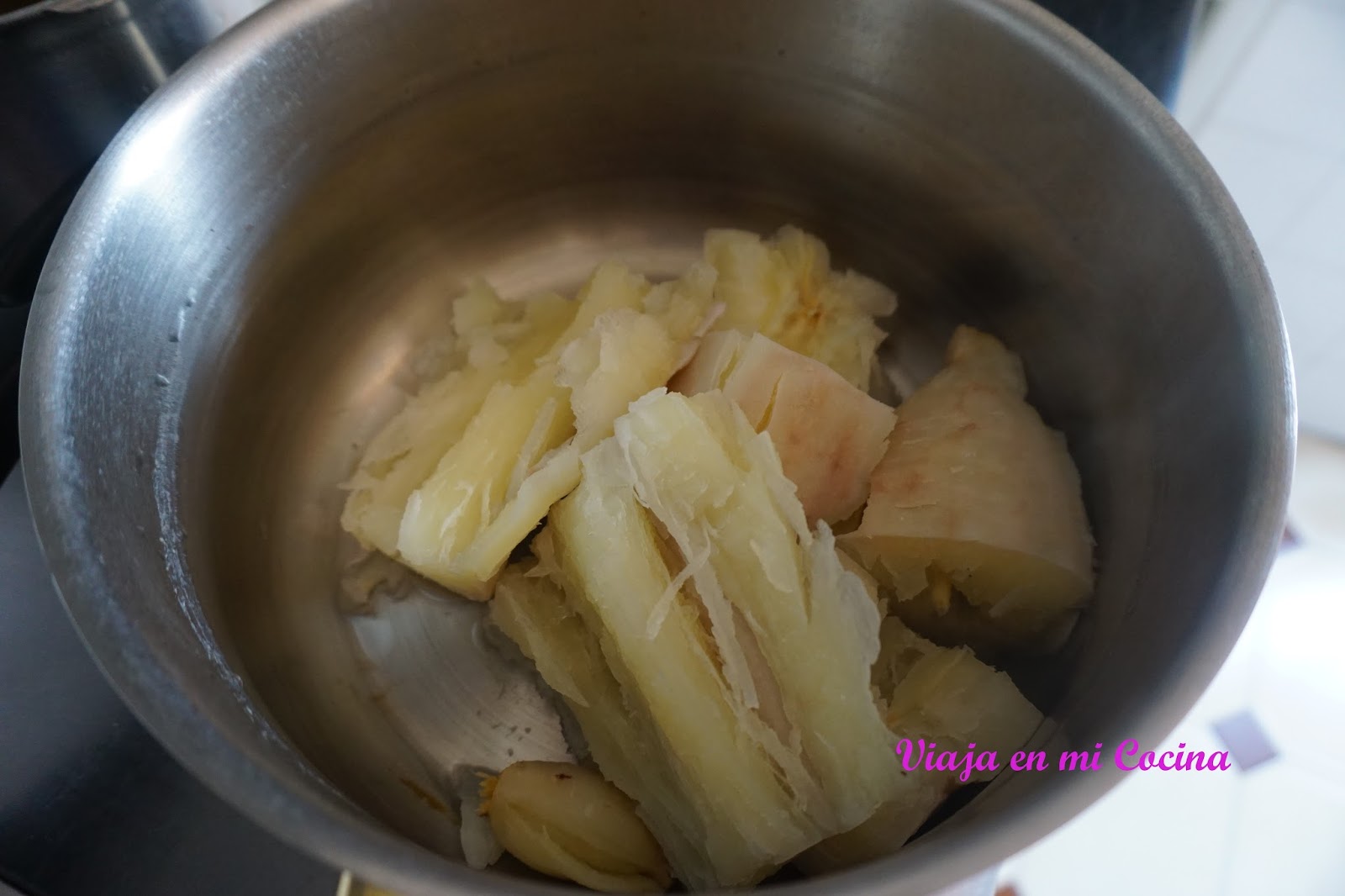 Pudding de coco, yuca y papaya - Viaja en mi Cocina