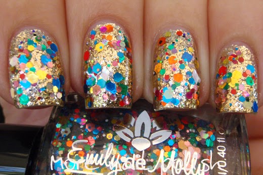 A blingy explosion ~ More Nail Polish