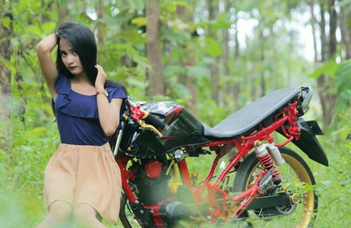 Kumpulan foto model motor modifikasi cantik