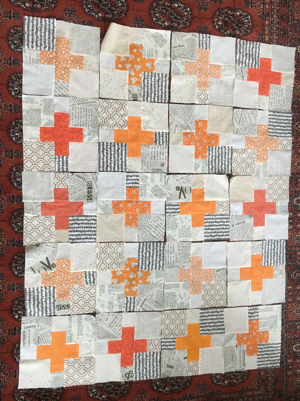 Snug Harbor Quilts: Plus Block Quilt Along (#plusblockqal) Progress