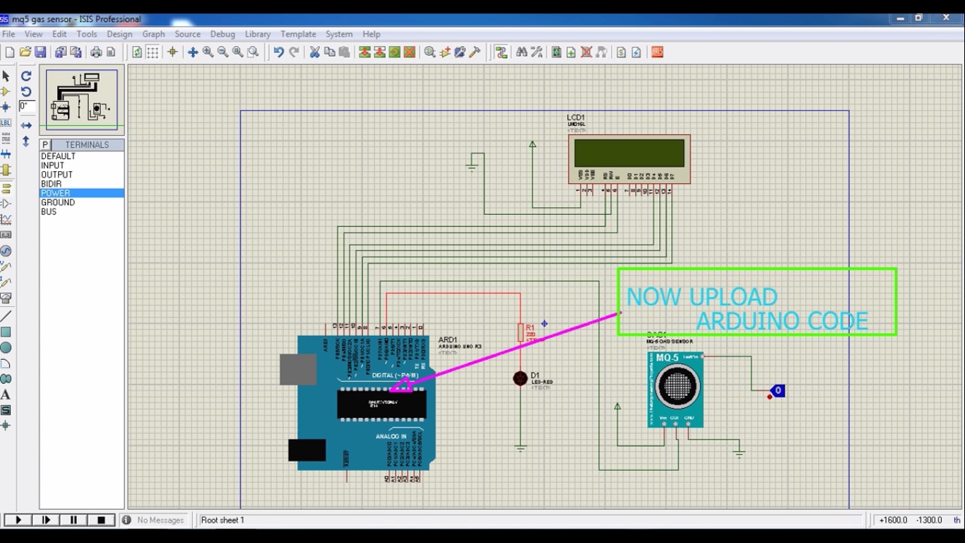 How To Simulate Gas Sensor Mq5 Using Arduino Uno In