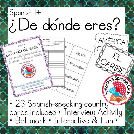 Senorita's Spanish Class: The first few weeks of Spanish 1