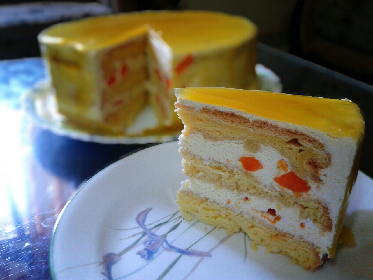 Jom ke dapur bujang: Jom ke dapur (Mango Delight Cake)