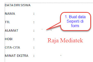 Cara Membuat Formulir Sederhana dengan Database Microsoft Excel 2007 ...