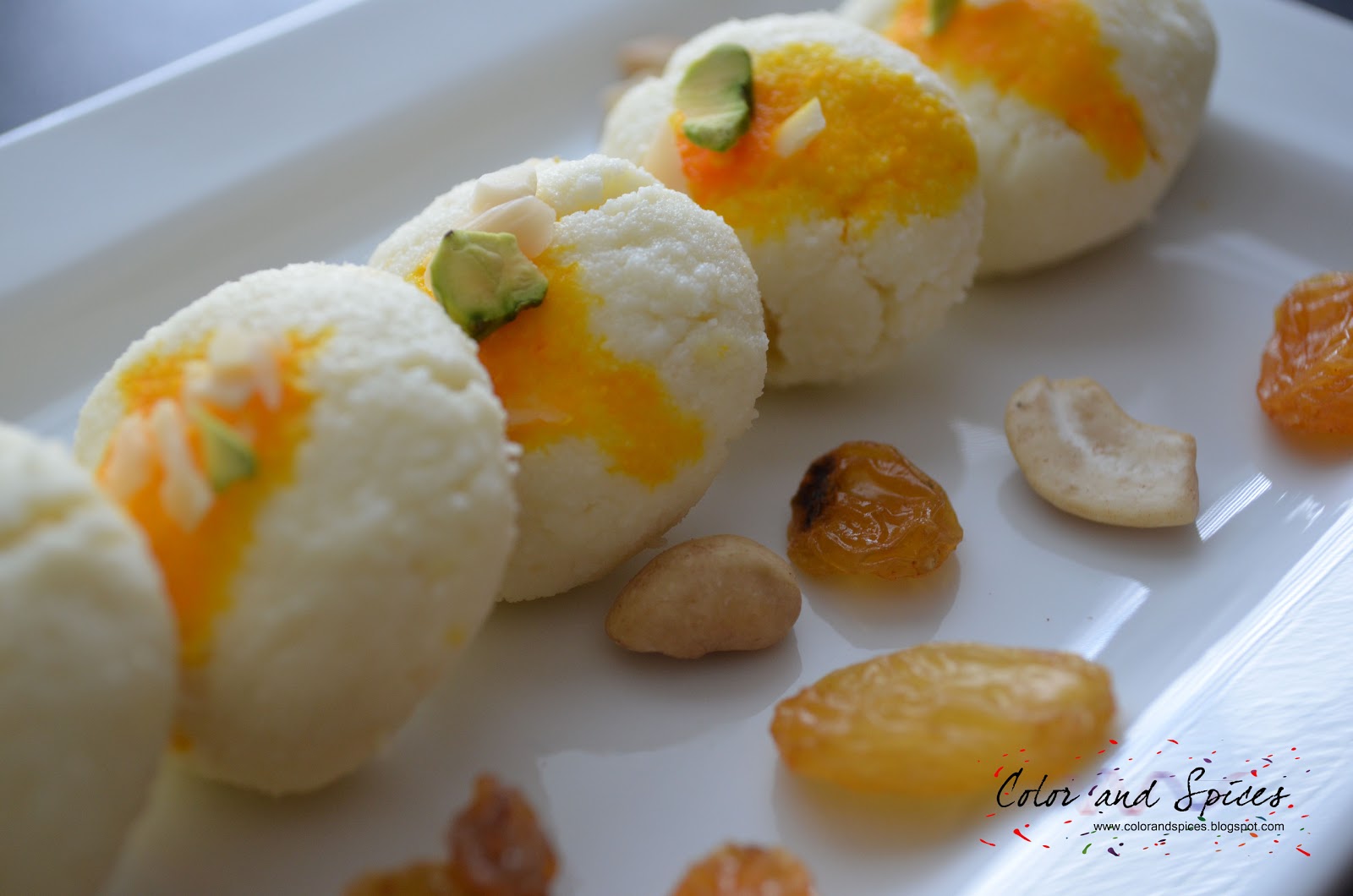 Color and Spices: Sandesh
