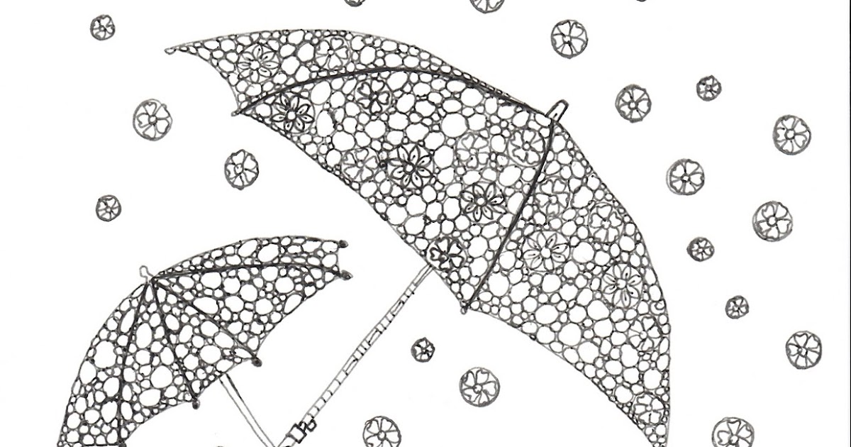 Make it easy crafts: April showers coloring page