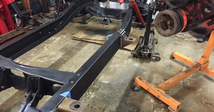 66 C10: Body drop: Cab mount relocation and modification