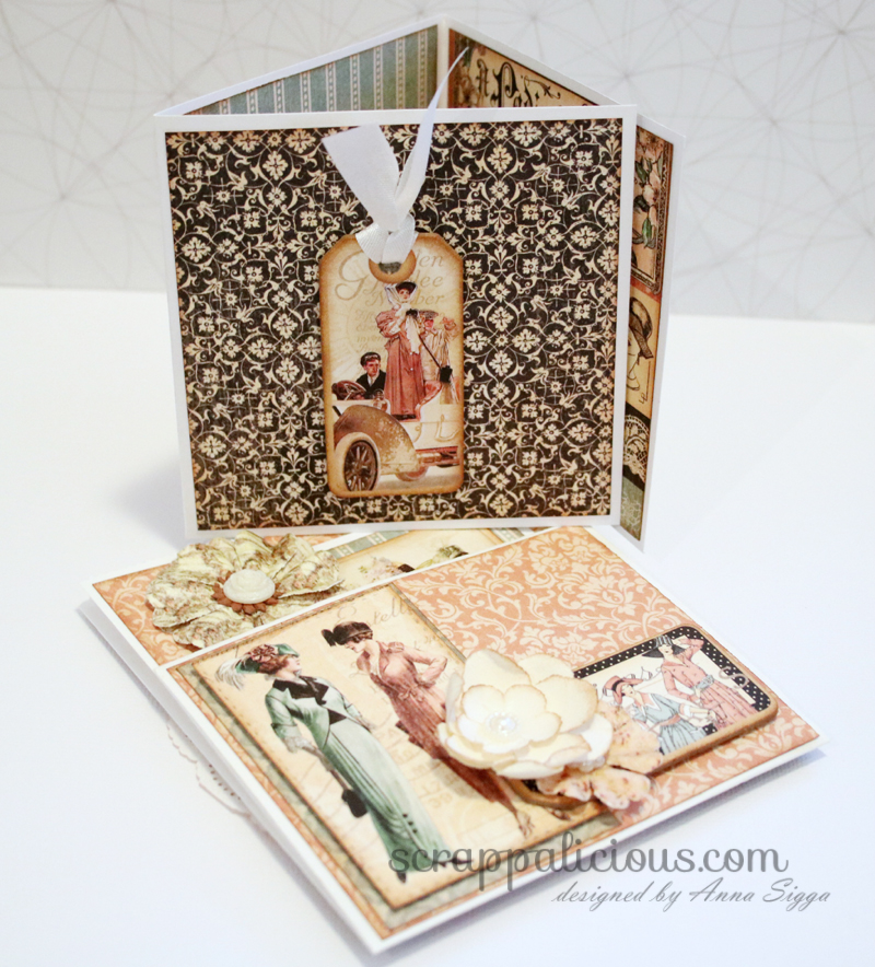 Paper-bag card | Graphic 45 - Anna Sigga Creates