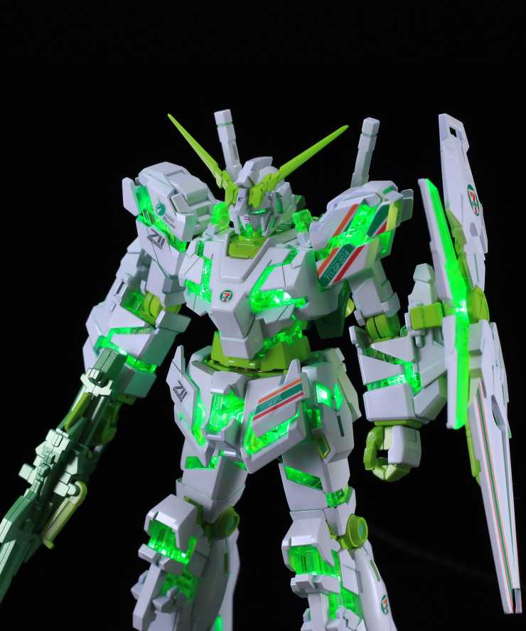 Custom Build: HGUC 1/144 Unicorn Gundam Destroy Mode [7-Eleven Colors ...
