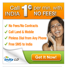 Call India for 25 cents per call ~ Free Calls & Sms
