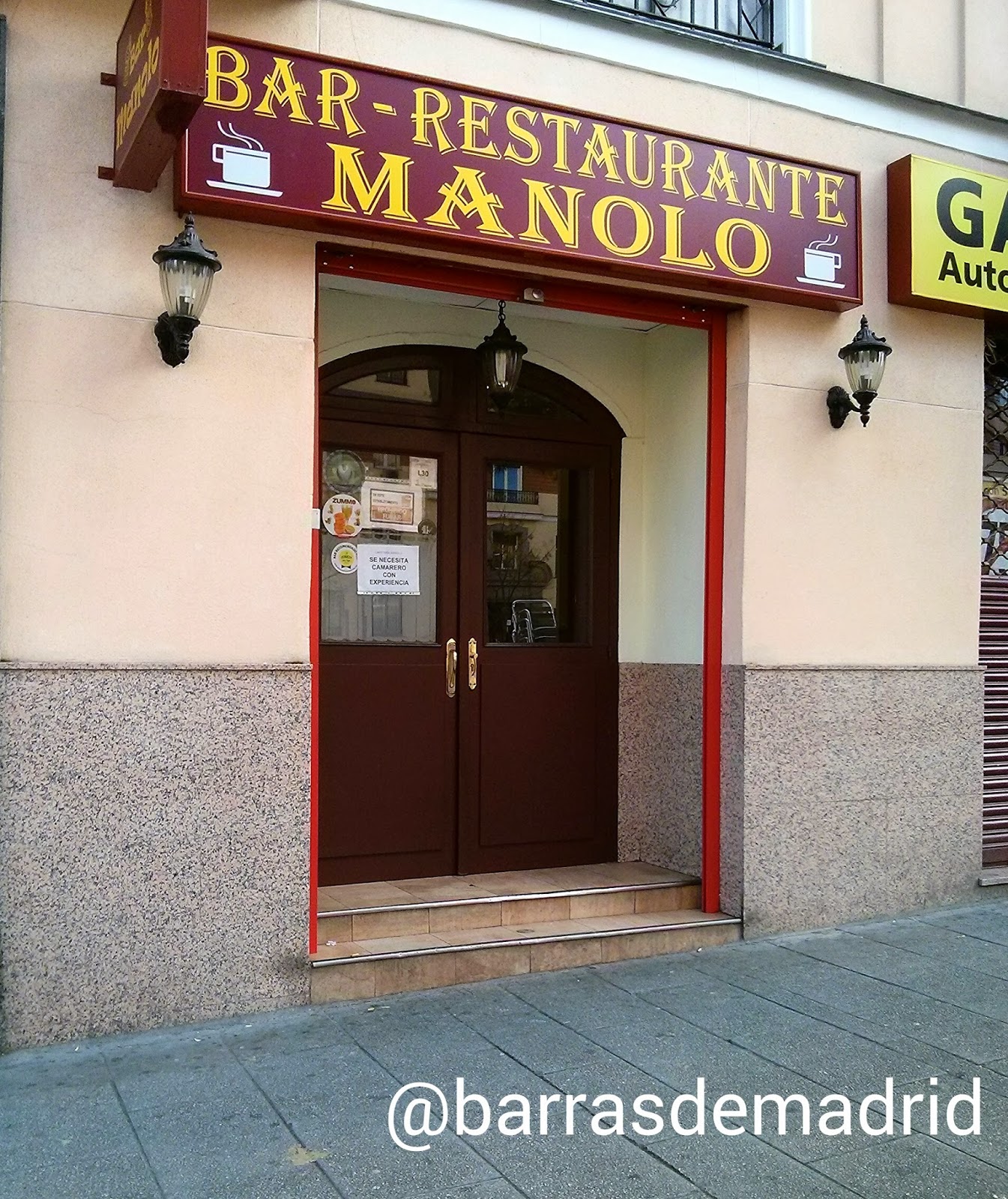 Madrid desde la barra: Bar El Manolo