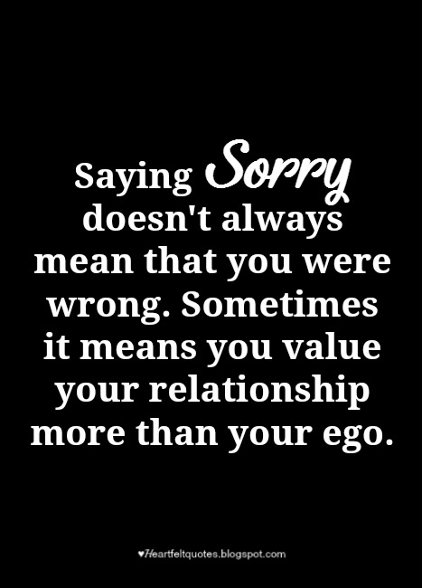 15 Quotes about sorry and apology in a relationships. | Heartfelt Love ...
