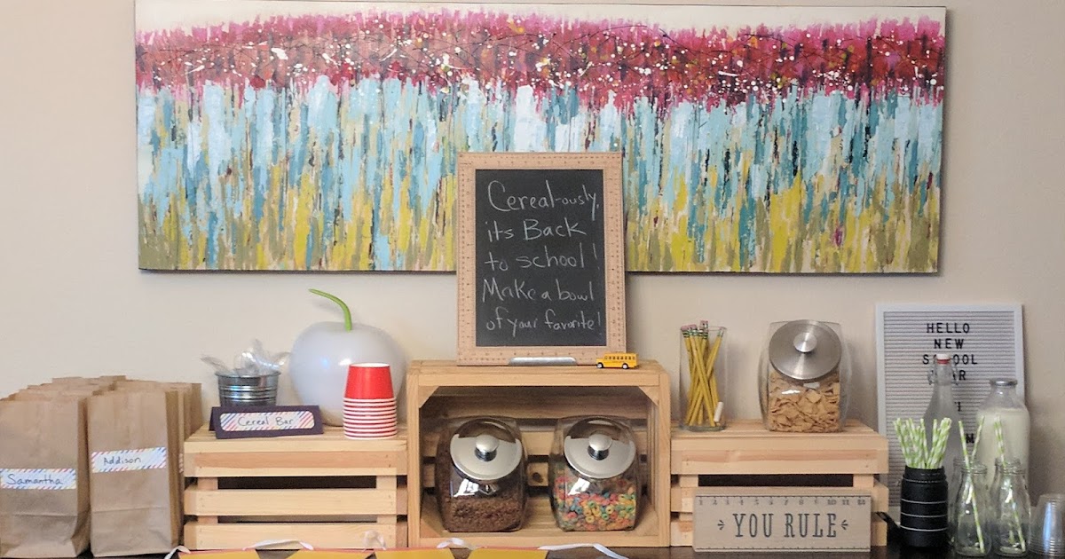 Cereal-ously, it's Back to School!