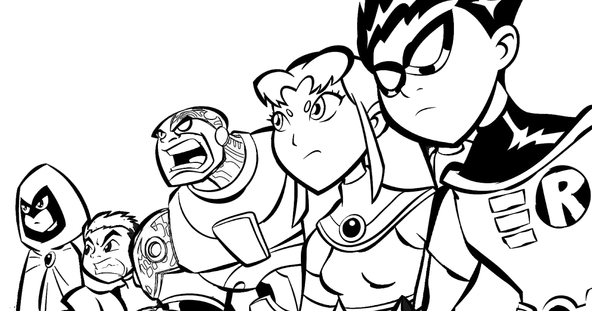 Teen Titans to color / Teen Titans da colorare