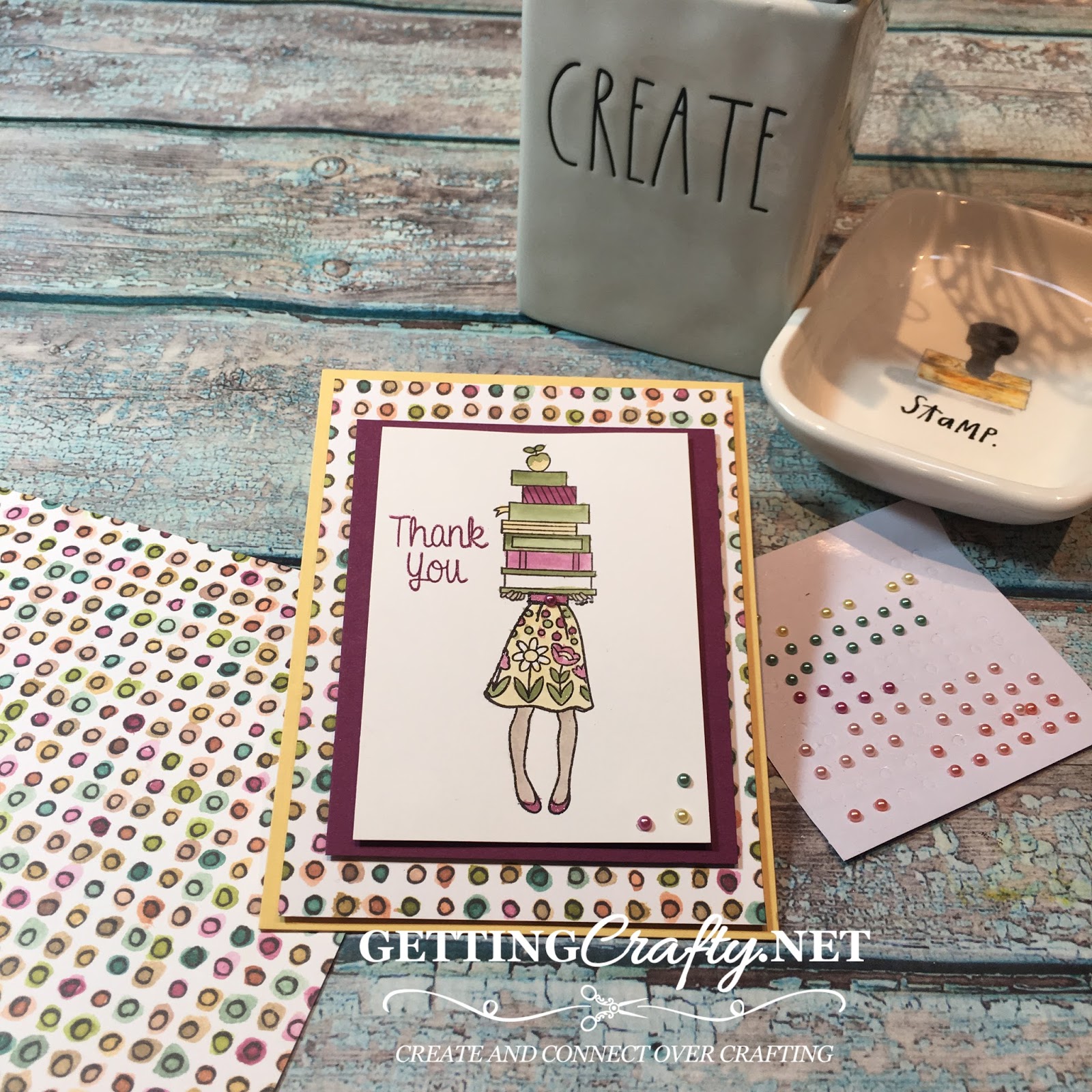 Getting Crafty with Jamie: A book lover handmade card