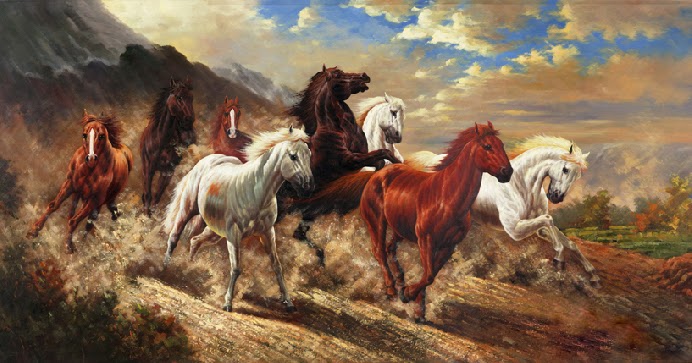 >> LUKISAN KUDA 8 BERKUALITAS SENI TINGGI ASLI LUKISAN TANGAN ~ Galeri ...