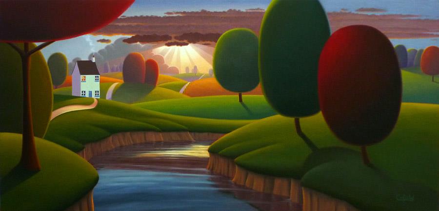 Paul Corfield, 1970 | Naïf Style Landscape painter | Tutt'Art ...