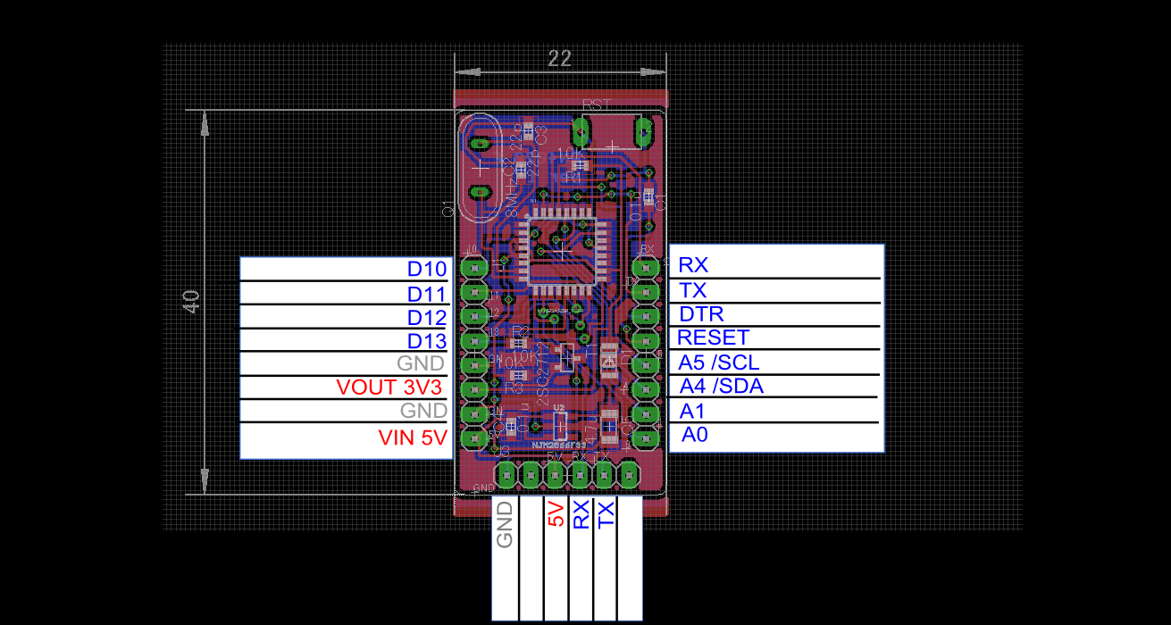 knaka Tech-blog: RN4020 BLE 搭載用ベース基板 試作編