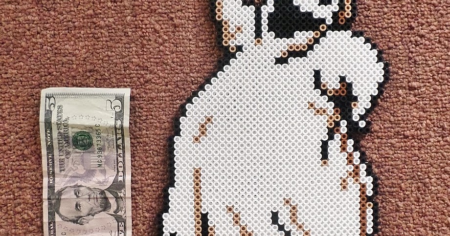 Long Black Fingers : Oogie Boogie, Star, And Deer Perler Beads