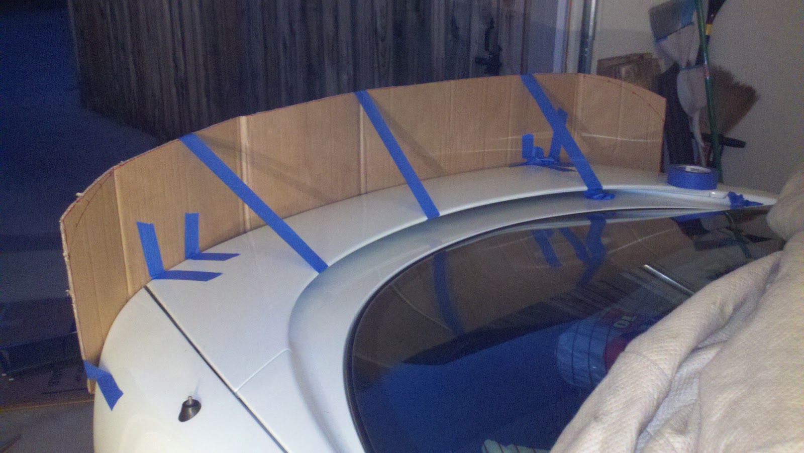 YAW MOMENT RACING: Rear Spoiler Mock-Up for the ESP Camaro