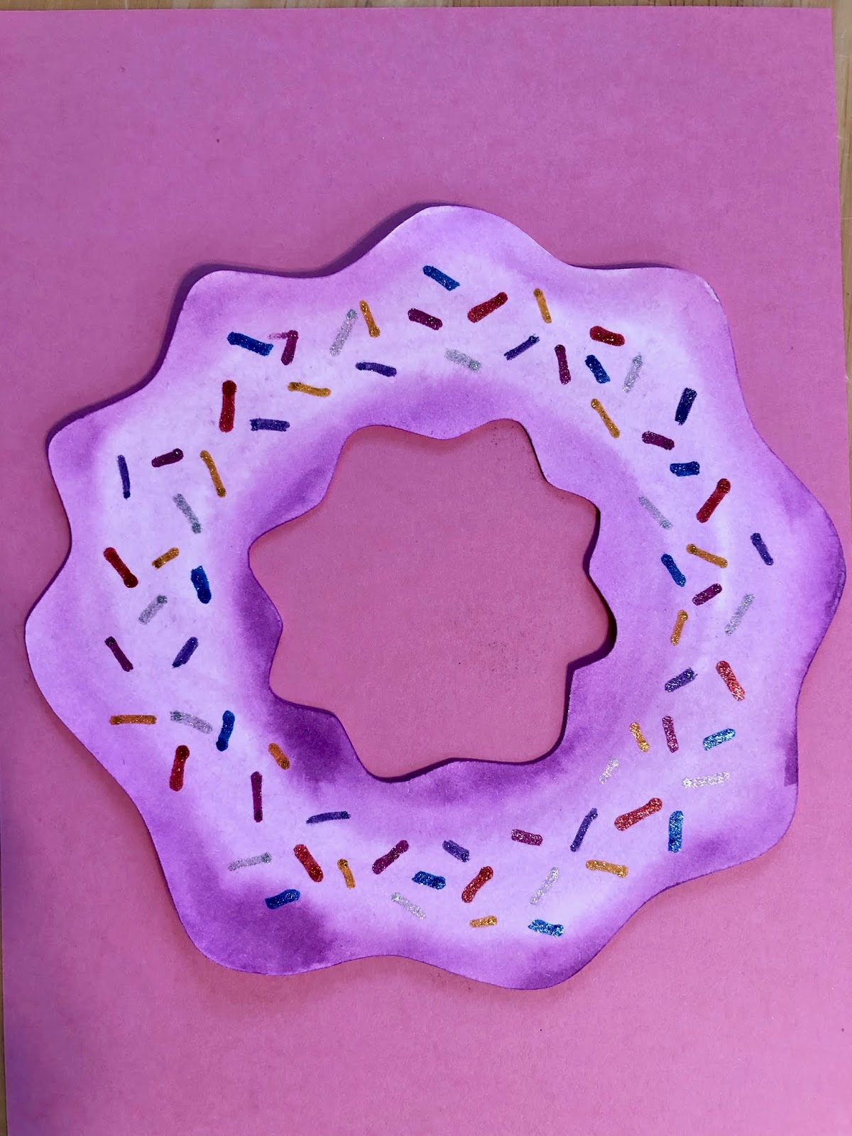 Kathy's Art Project Ideas: Donut Watercolor Valentine Art Lesson