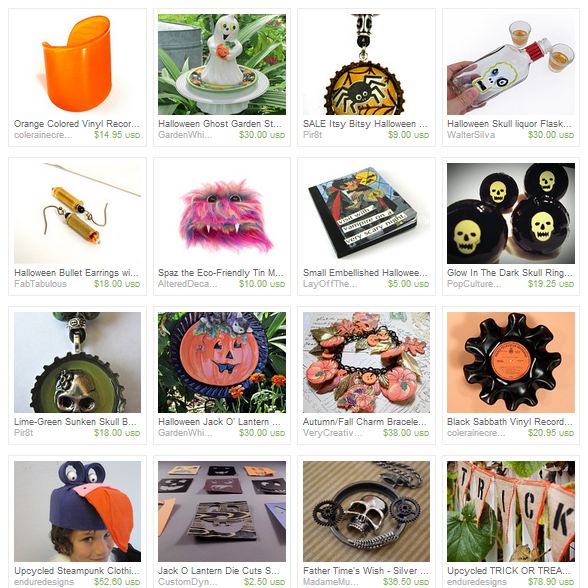 UpcycleFever Treasury Fun Halloween Themed Lists 