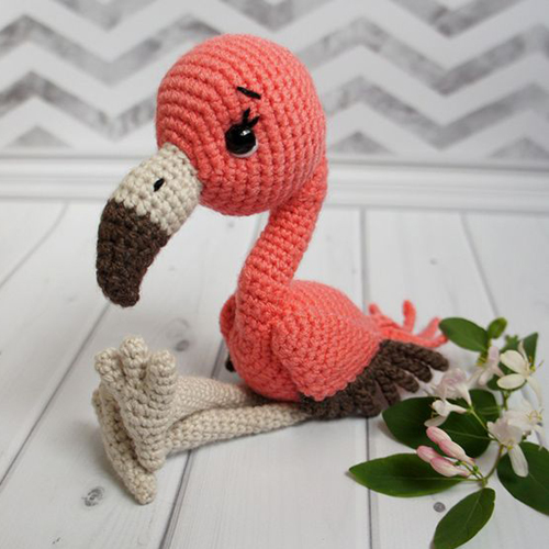 Beautiful Skills - Crochet Knitting Quilting : Baby Flamingo Amigurumi ...