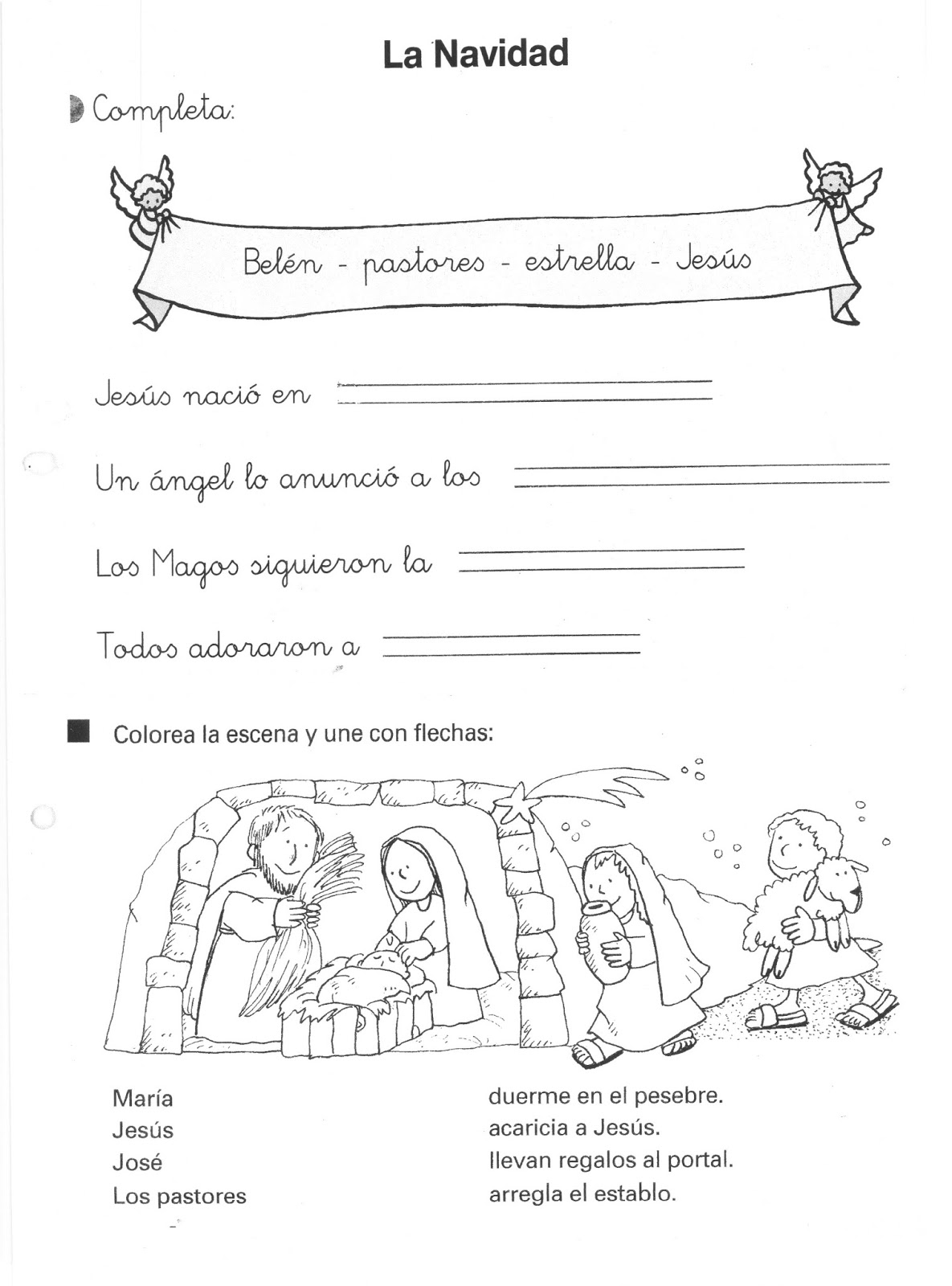 Chicas de Reli: FICHAS DE NAVIDAD