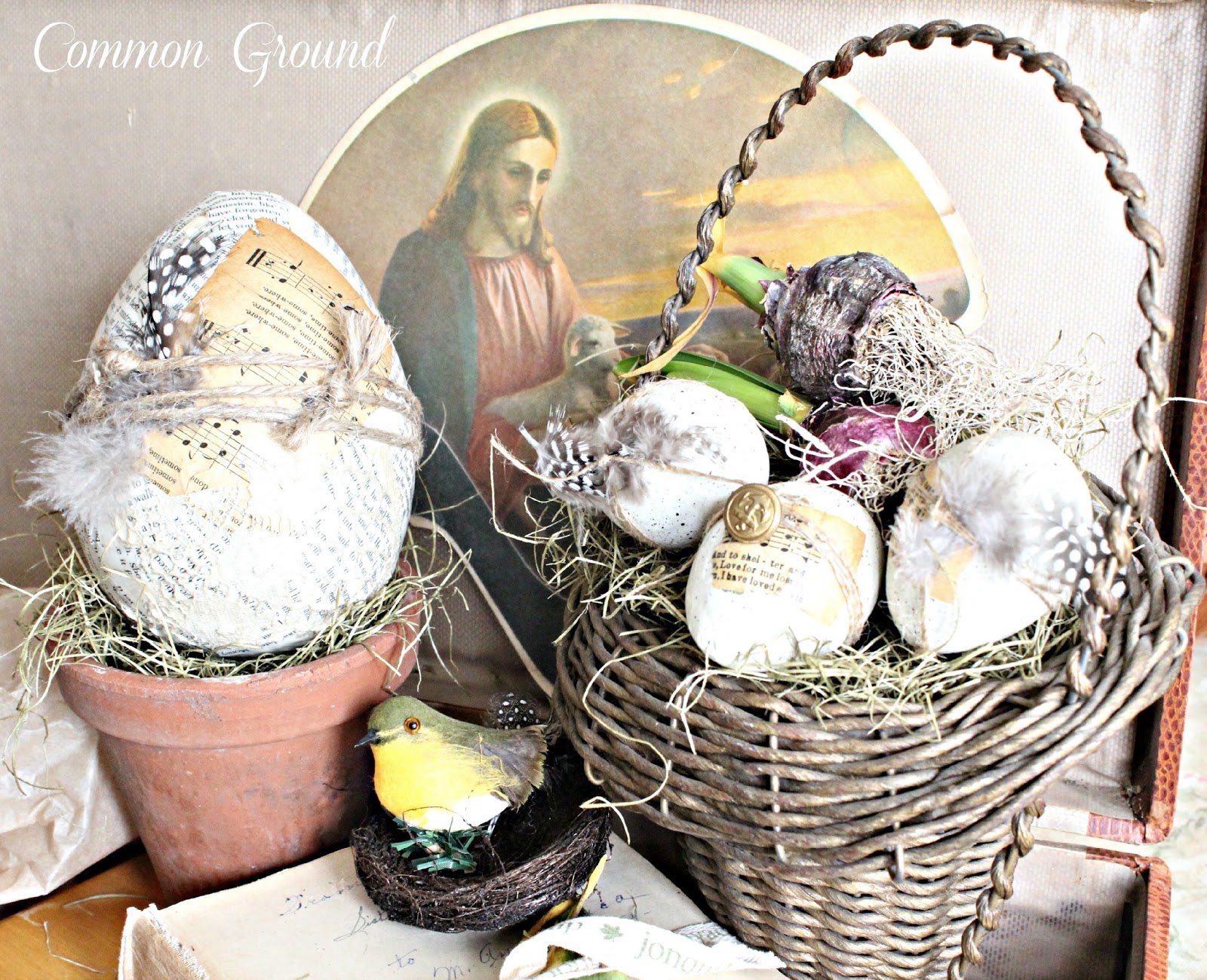 common ground : Vintage Easter Inspiration on Palm Sunday