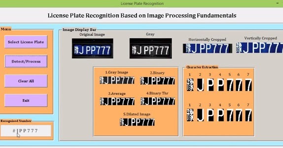 Vehicle License Number Plate Recognition Using Matlab Project Code ~ MATLAB PROJECTS