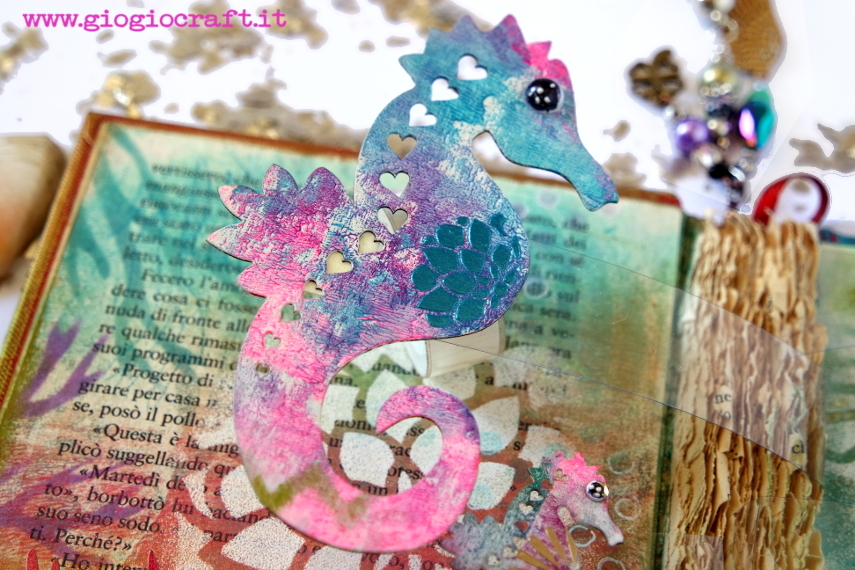 GiogioCraft: VideoTutorial: MixedMedia Book Seahorse LOve Part2