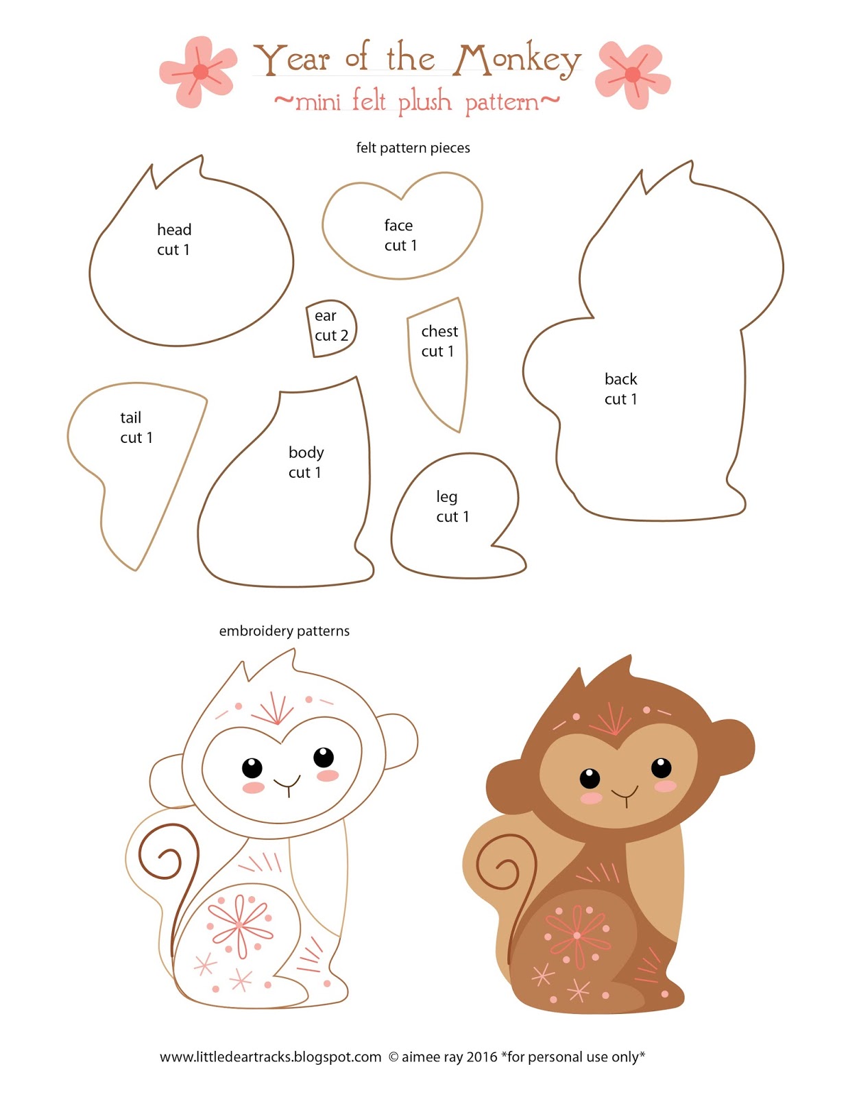 little dear tracks: Year of the Monkey