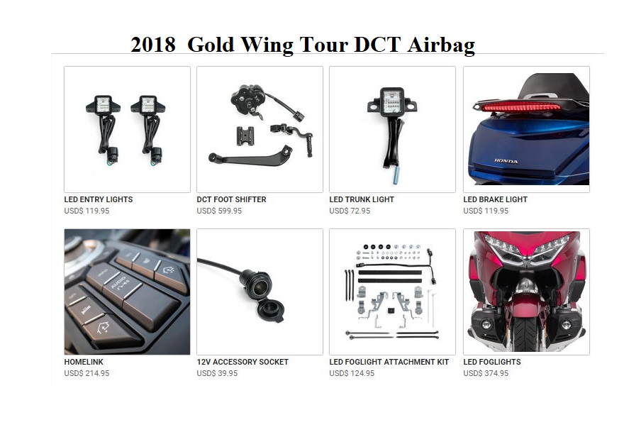 GOLD-NEWS-WING goldwing blog Magazino: GL 1800 GOLDWING 2018-19 ACCESSORIES