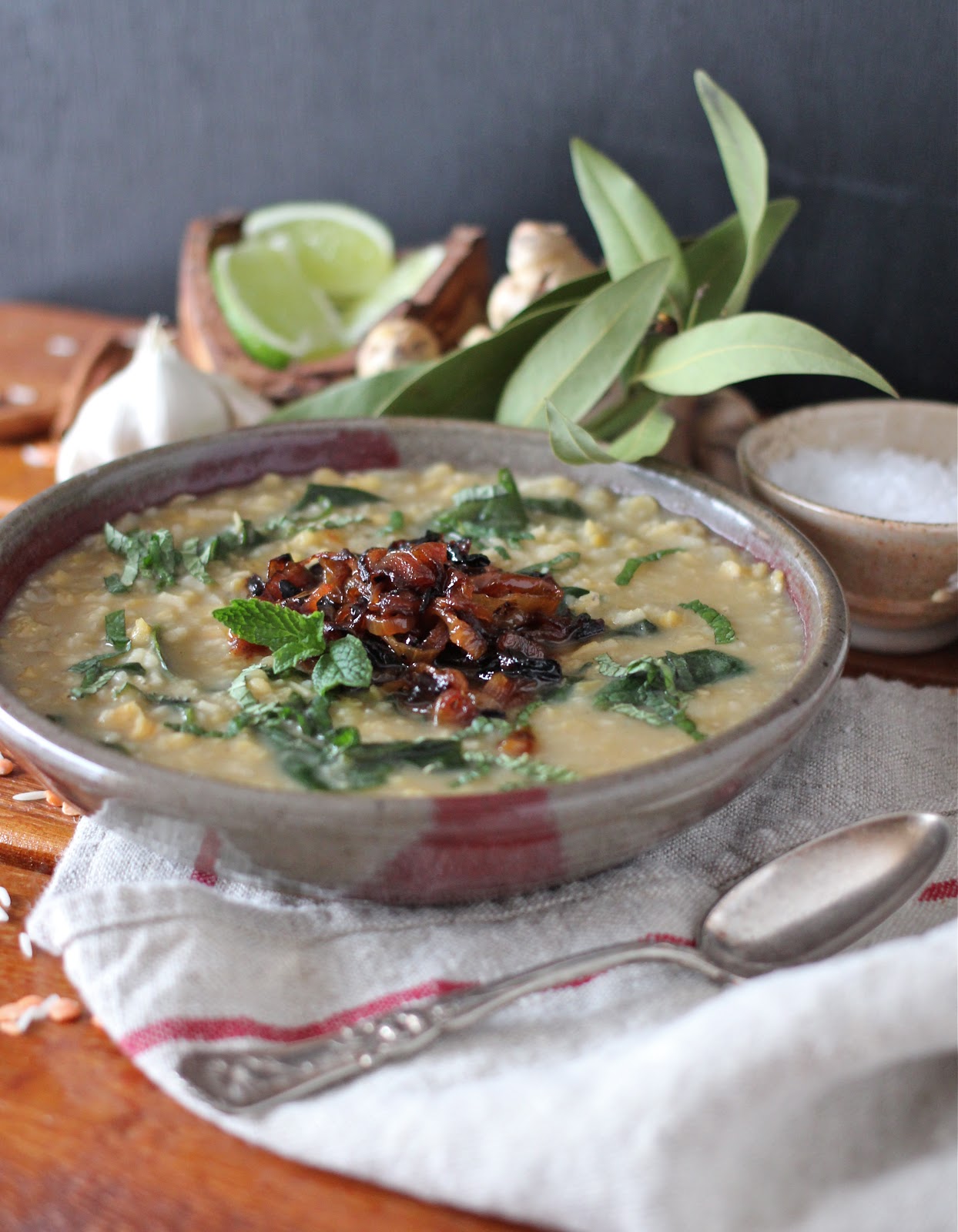 Arctic Garden Studio: Lentil Rice Soup with Caramelized Onions
