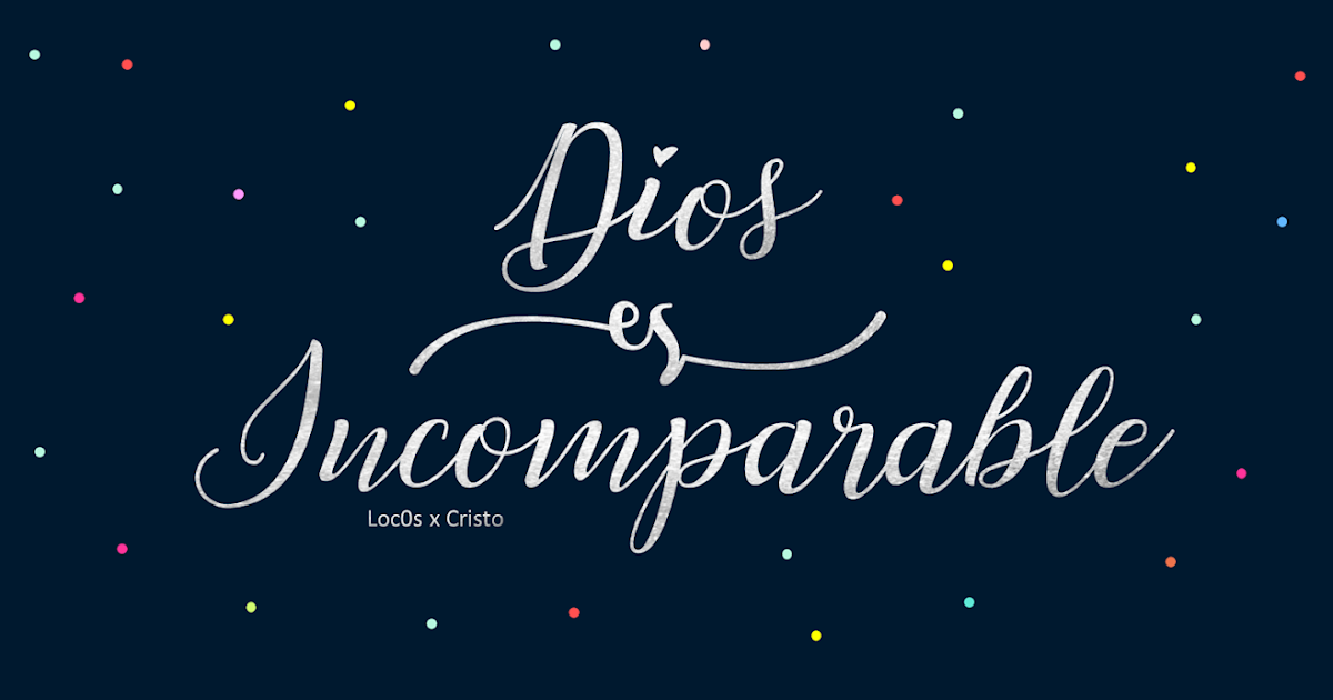 Imágenes Cristianas : Portadas cristianas Hd - Dios es incomparable
